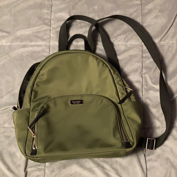 kate spade | Bags | Medium Olive Green Kate Spade Backpack | Poshmark